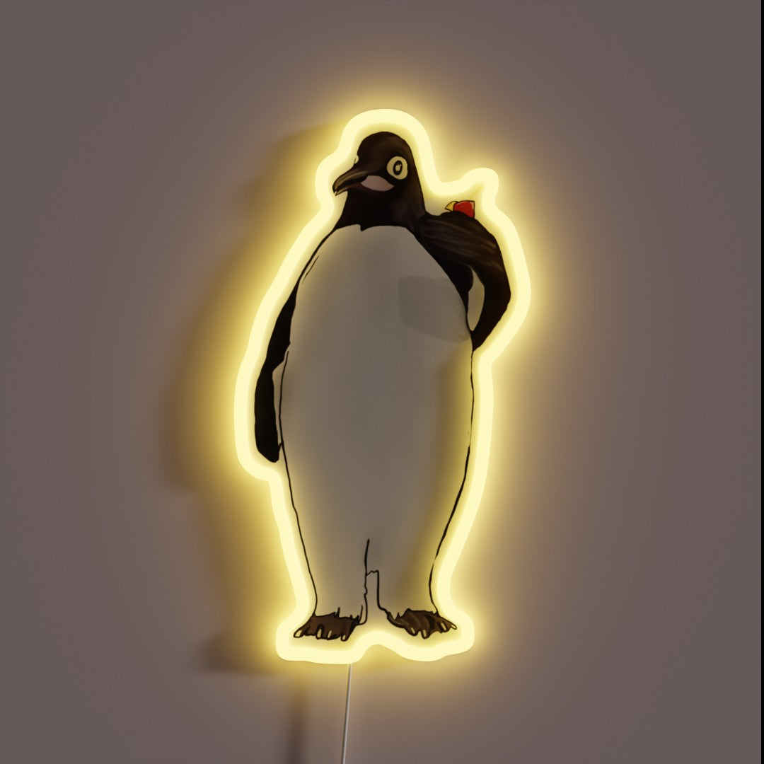 Drinking Penguin Billy Madison Sorry To Interrupt Rgb Led Sign – Neon ...