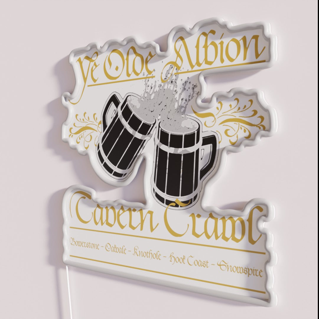 Fable Albion Tavern Crawl Rgb Led Sign – Neon Factory