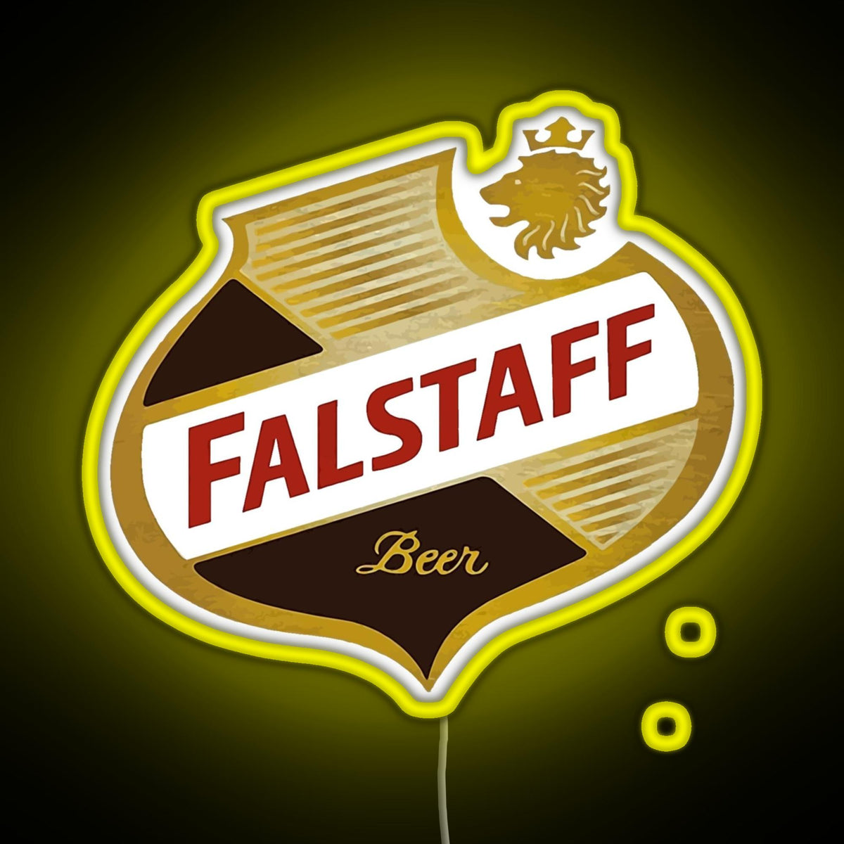 FALSTAFF Beer Shield Beer Retro Vintage RGB neon sign