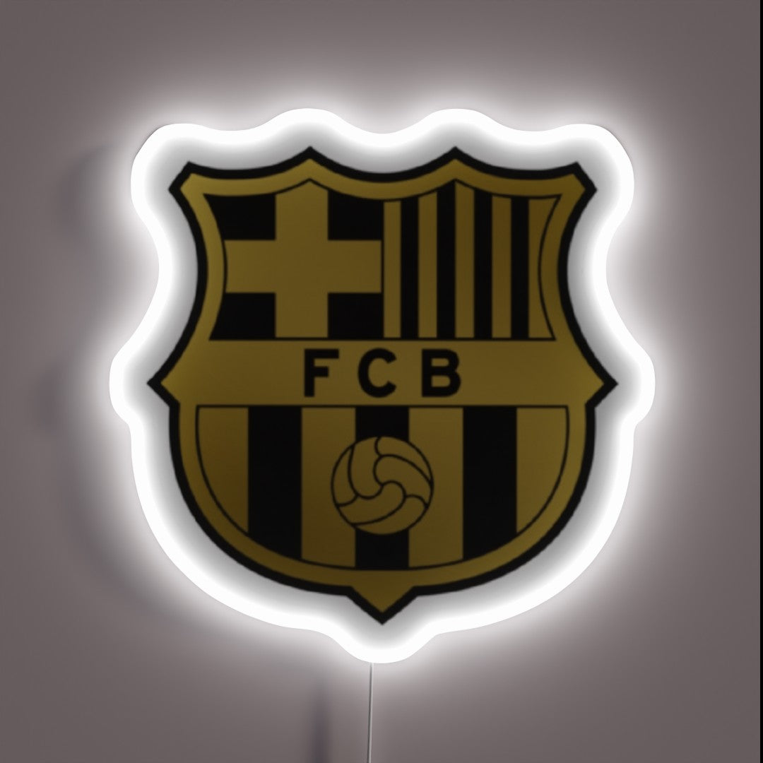 Barca Gold And Black Rgb Neon Sign – Neon Factory