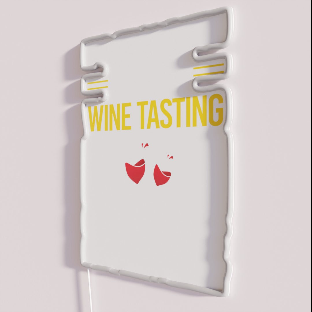 Funny Smart People Wine Tasting Rgb Led Sign – Neon Factory