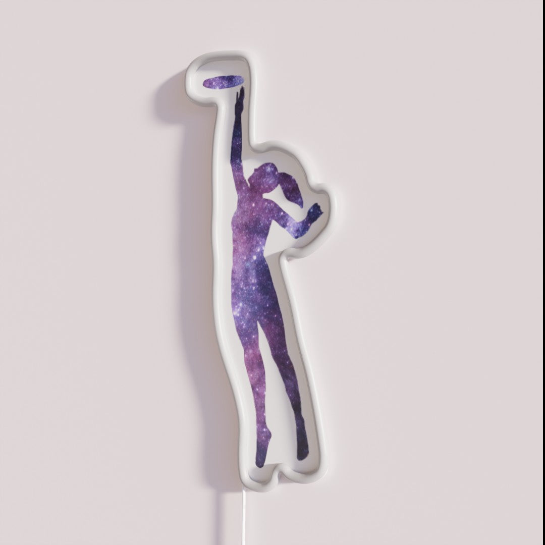 Galaxy Frisbee Girl Rgb Led Sign – Neon Factory