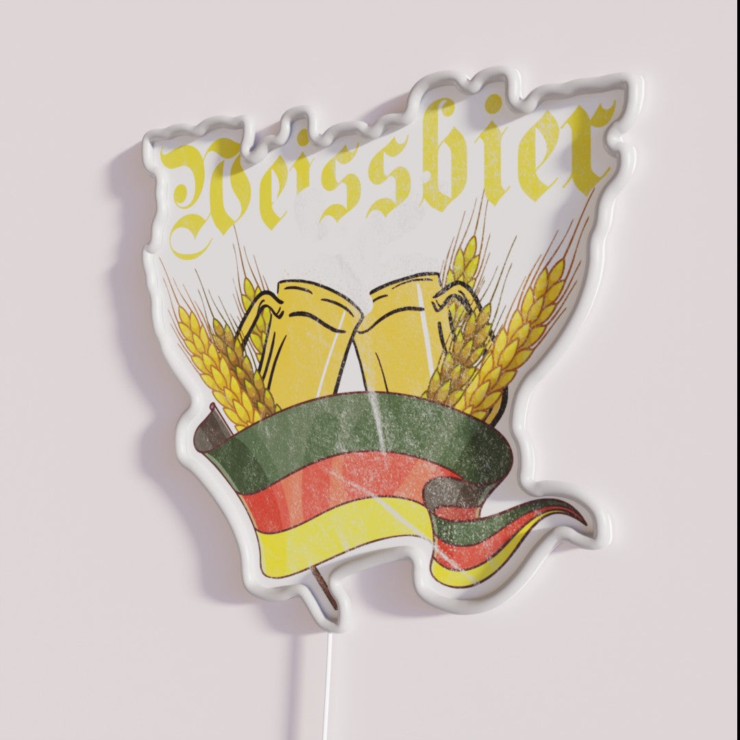 German Wheat Beer Beer Drinker Rgb Led Sign – Neon Factory