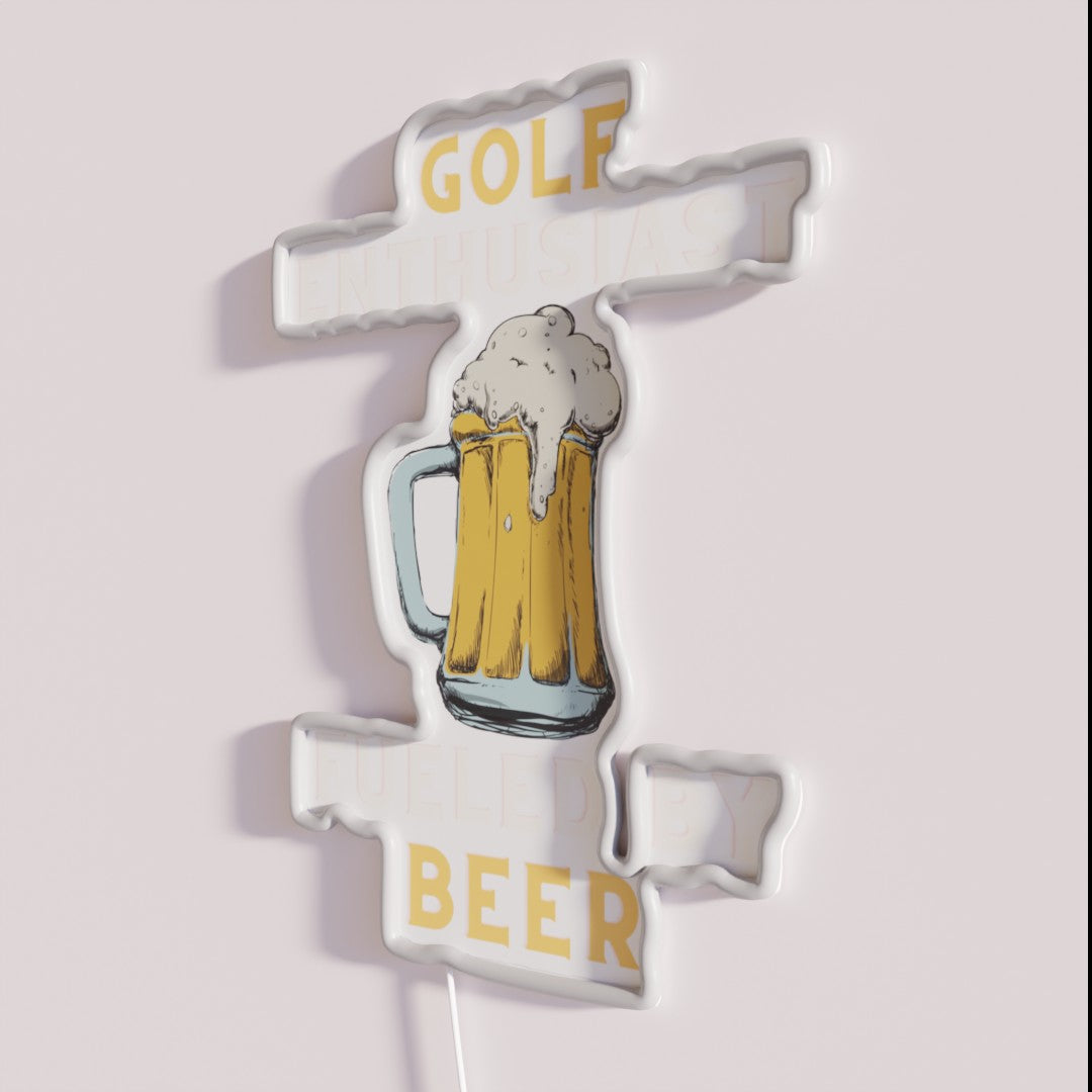 Golf Enthusiast Beer Rgb Led Sign – Neon Factory