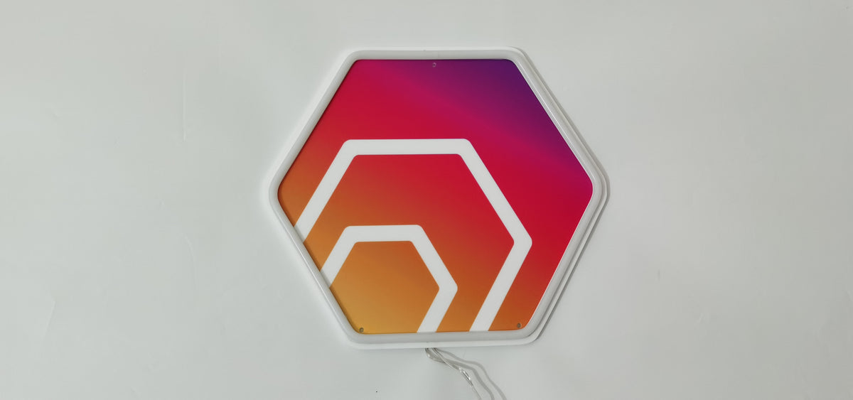 Hex Crypto Hexagon Logo Neon Led Sign – Neon Factory