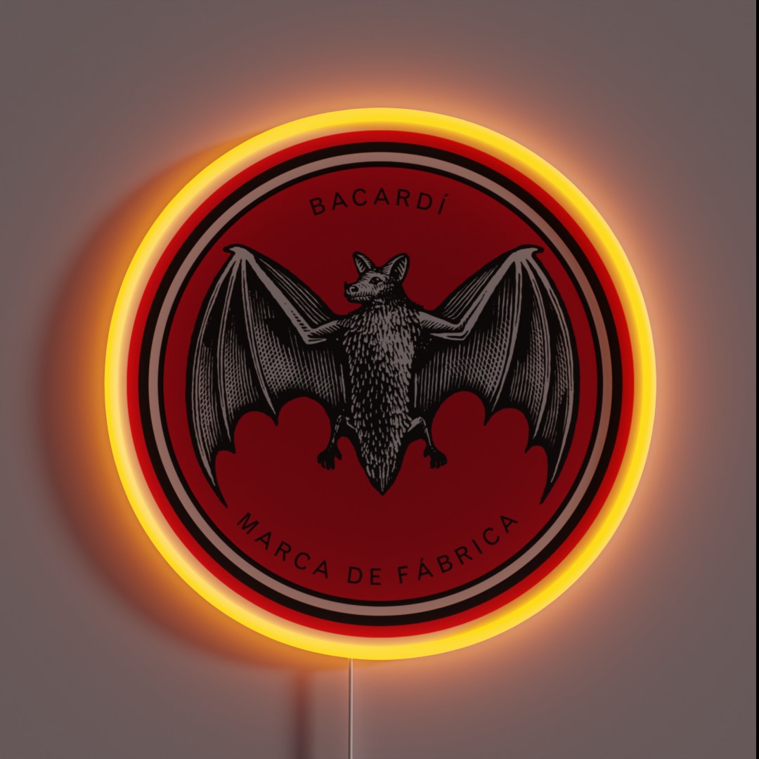 Illustration With A Soft Color Palette Bacardi Rgb Led Sign – Neon Factory