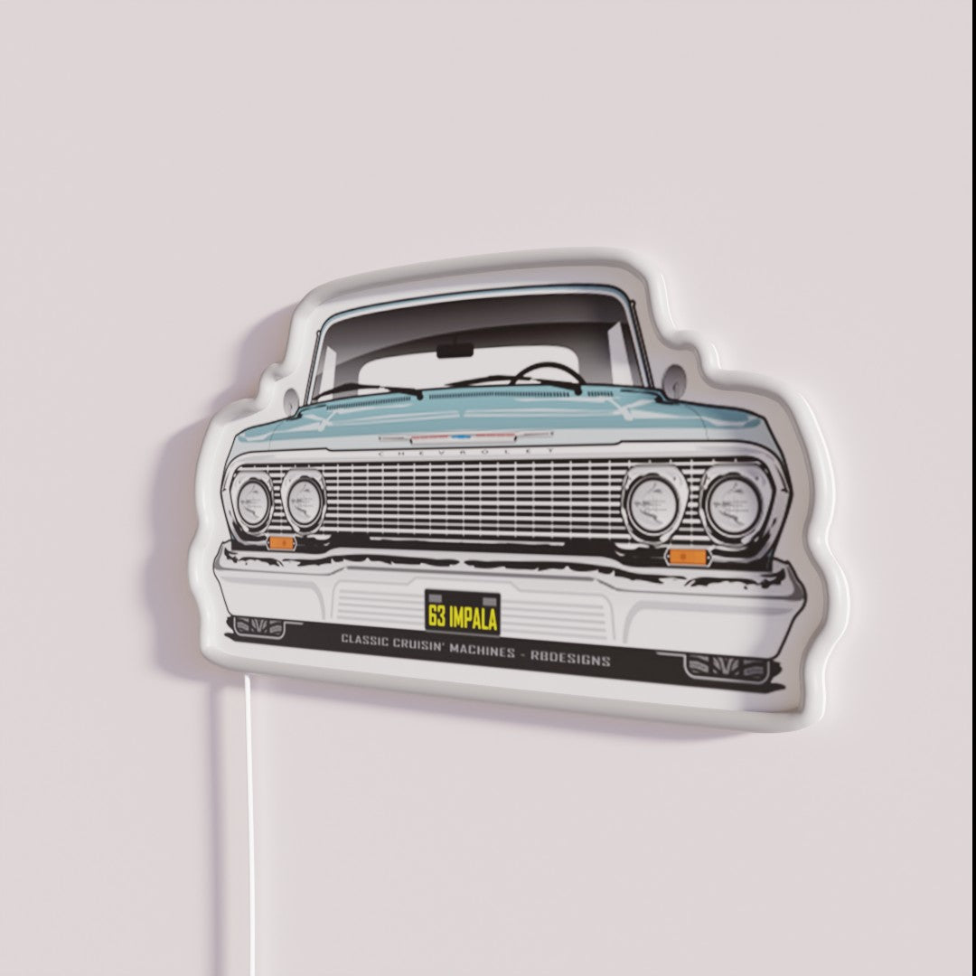 Impala 1963 Chevy Impala Rgb Led Sign – Neon Factory