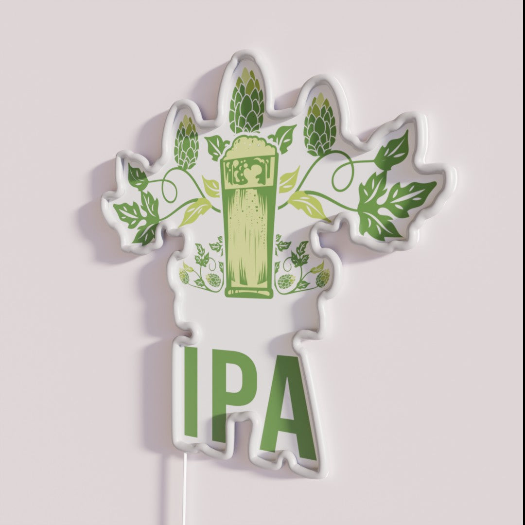 Ipa Craft Beer Brewing Beer Saying Start The Day Rgb Led Sign – Neon ...