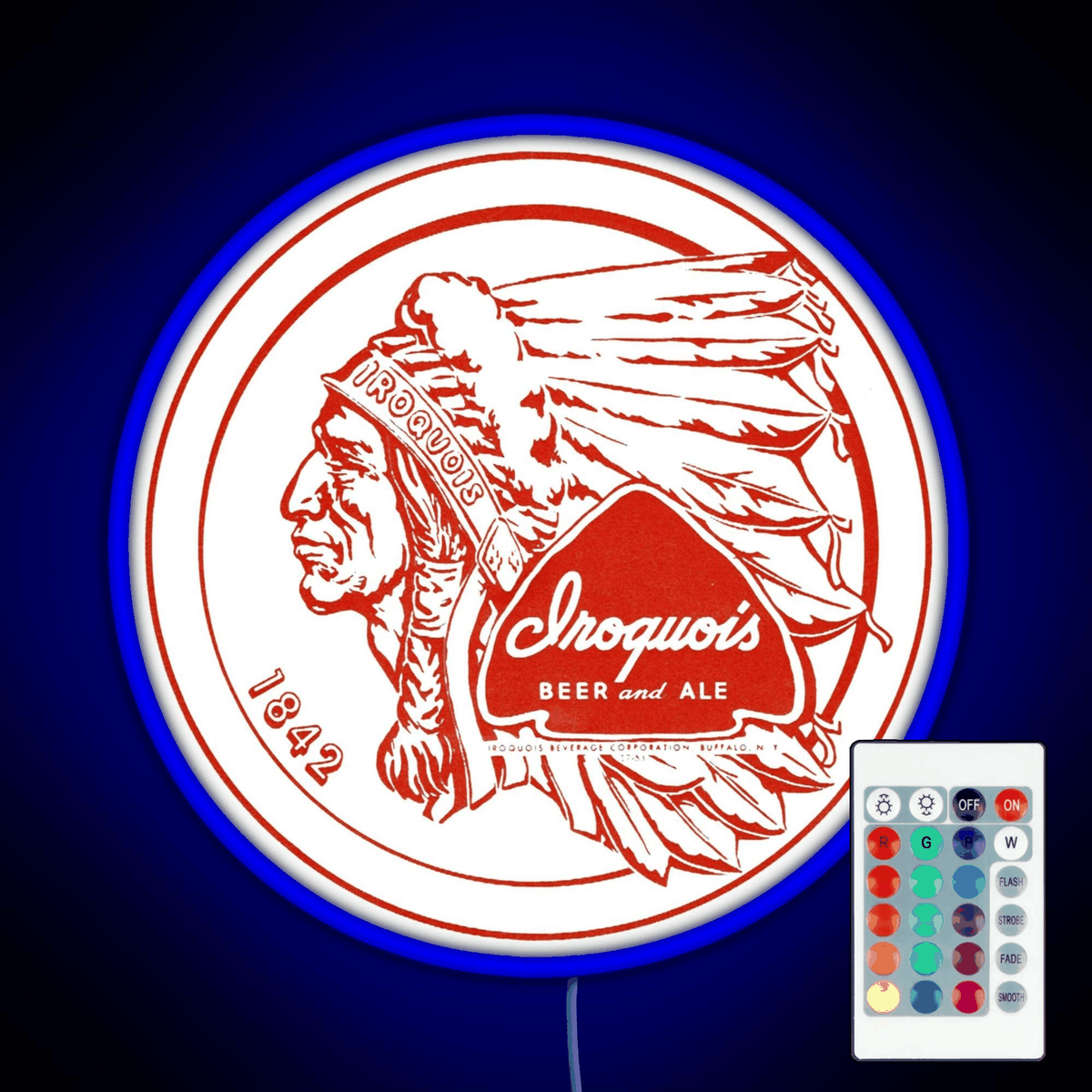 Iroquois Beer RGB neon sign