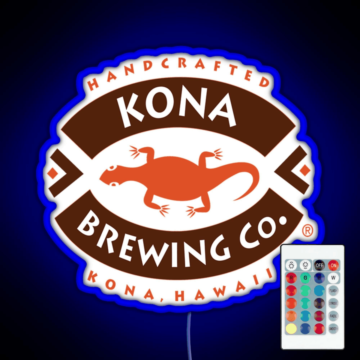 Kona Brewing RGB neon sign