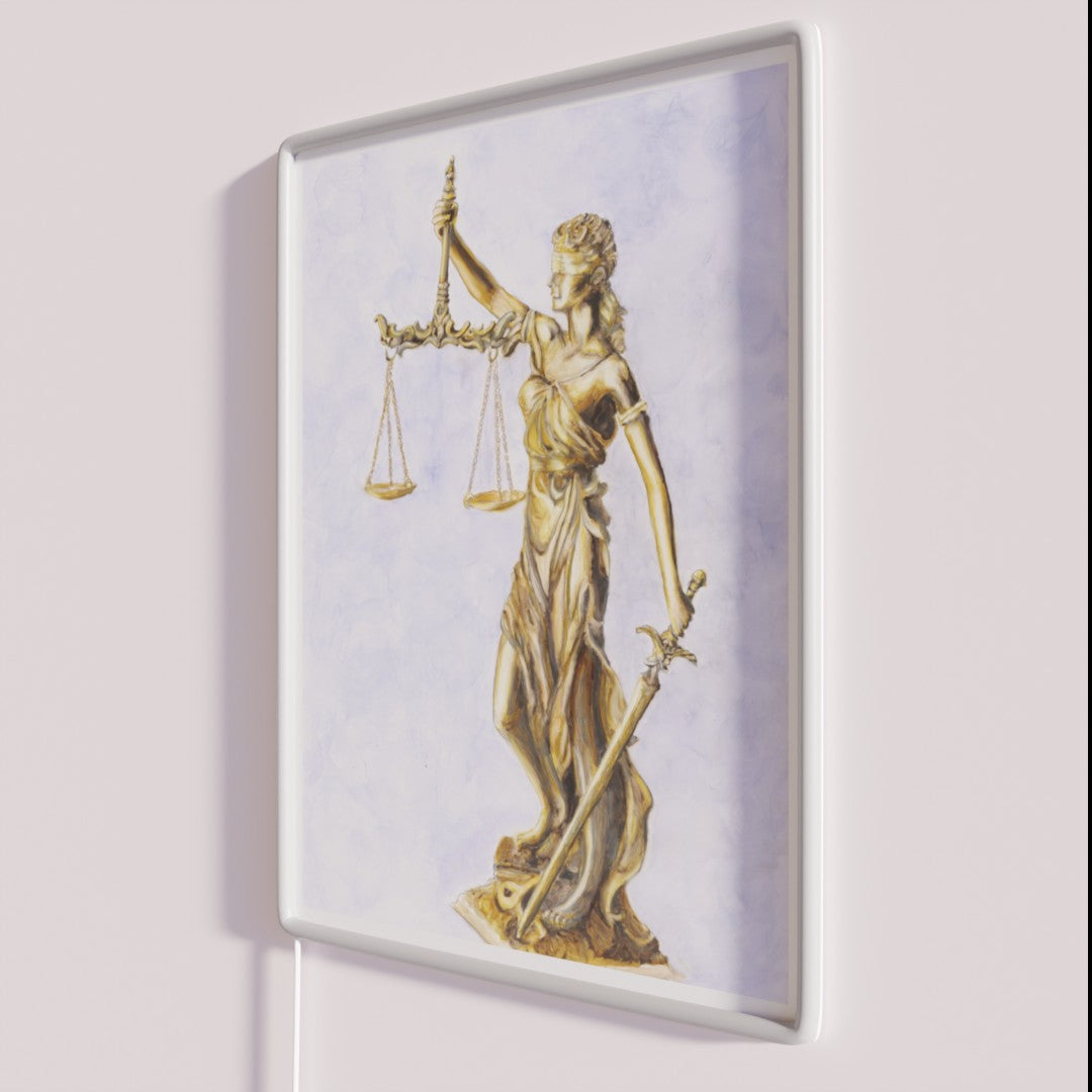 Lady Justice 2 Rgb Led Sign – Neon Factory