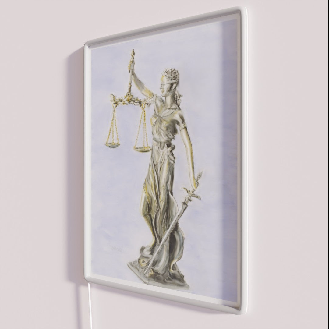 Lady Justice Rgb Led Sign – Neon Factory