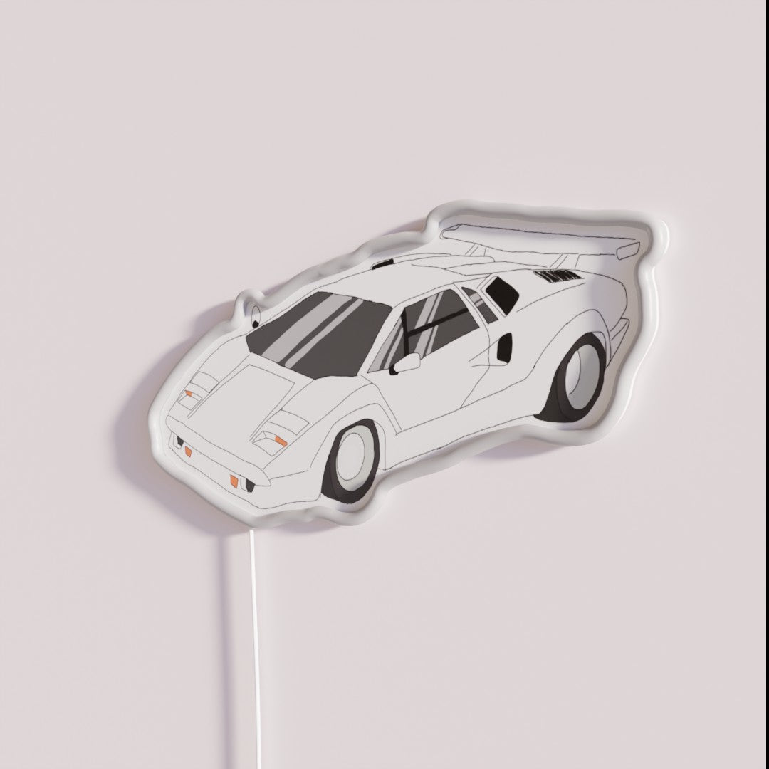 Lamborghini Countach Rgb Led Sign – Neon Factory