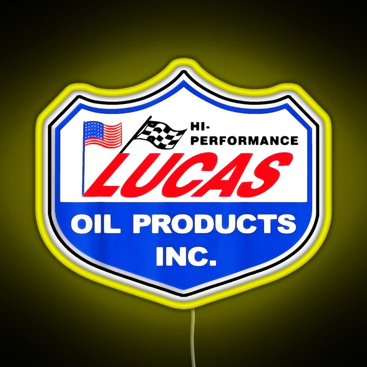 Lucas Oil Racing RGB neon sign