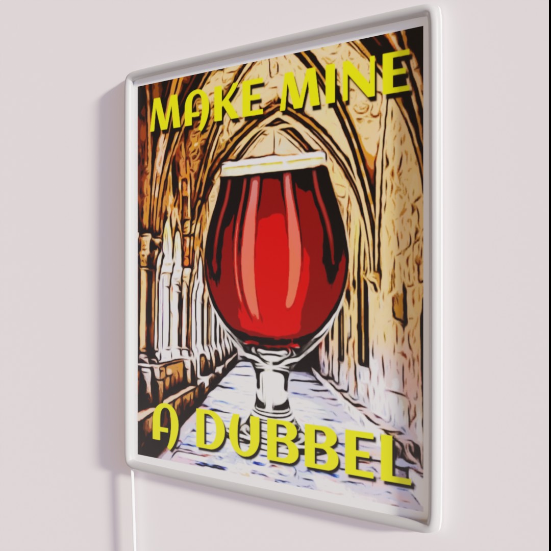 Make Mine A Dubbel Belgian Dubbel Rgb Led Sign – Neon Factory
