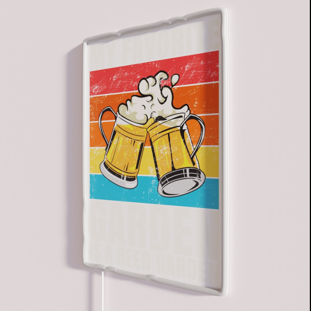 My Favorite Garden Is A Beer Garden Rgb Led Sign – Neon Factory