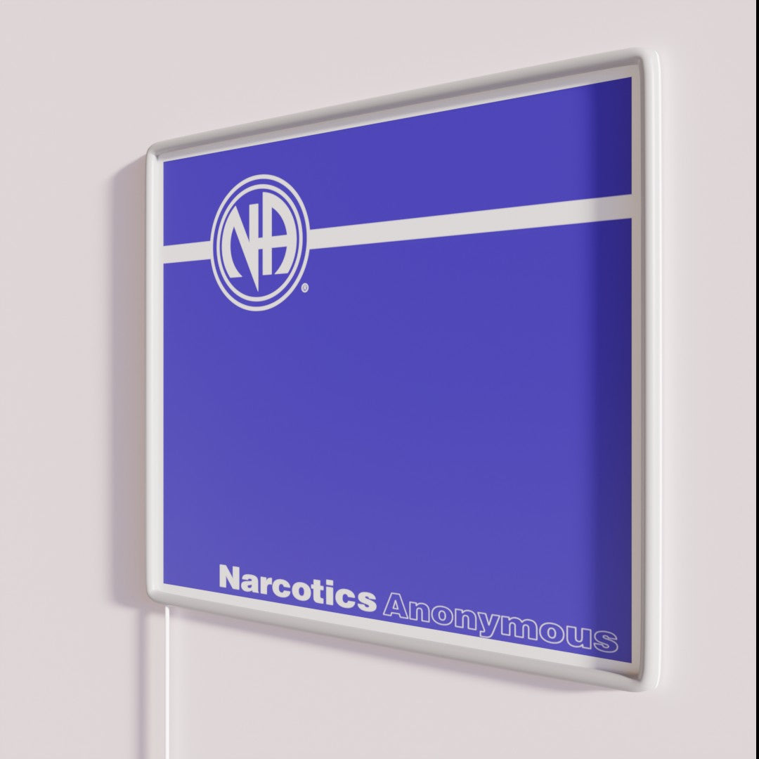 Na Basic Text Book Narcotics Anonymous Gift Rgb Led Sign – Neon Factory