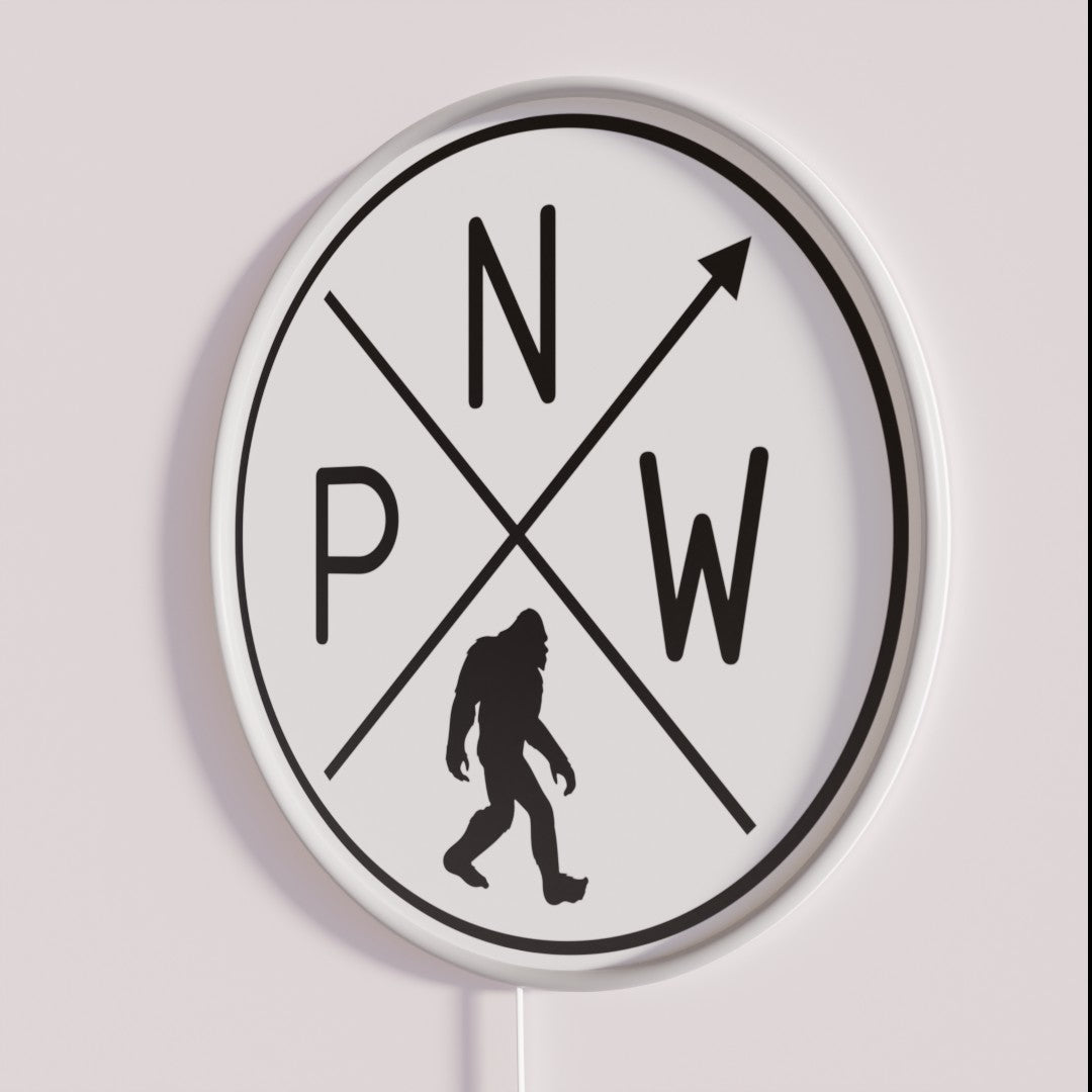 Pnw Sasquatch Rgb Led Sign – Neon Factory