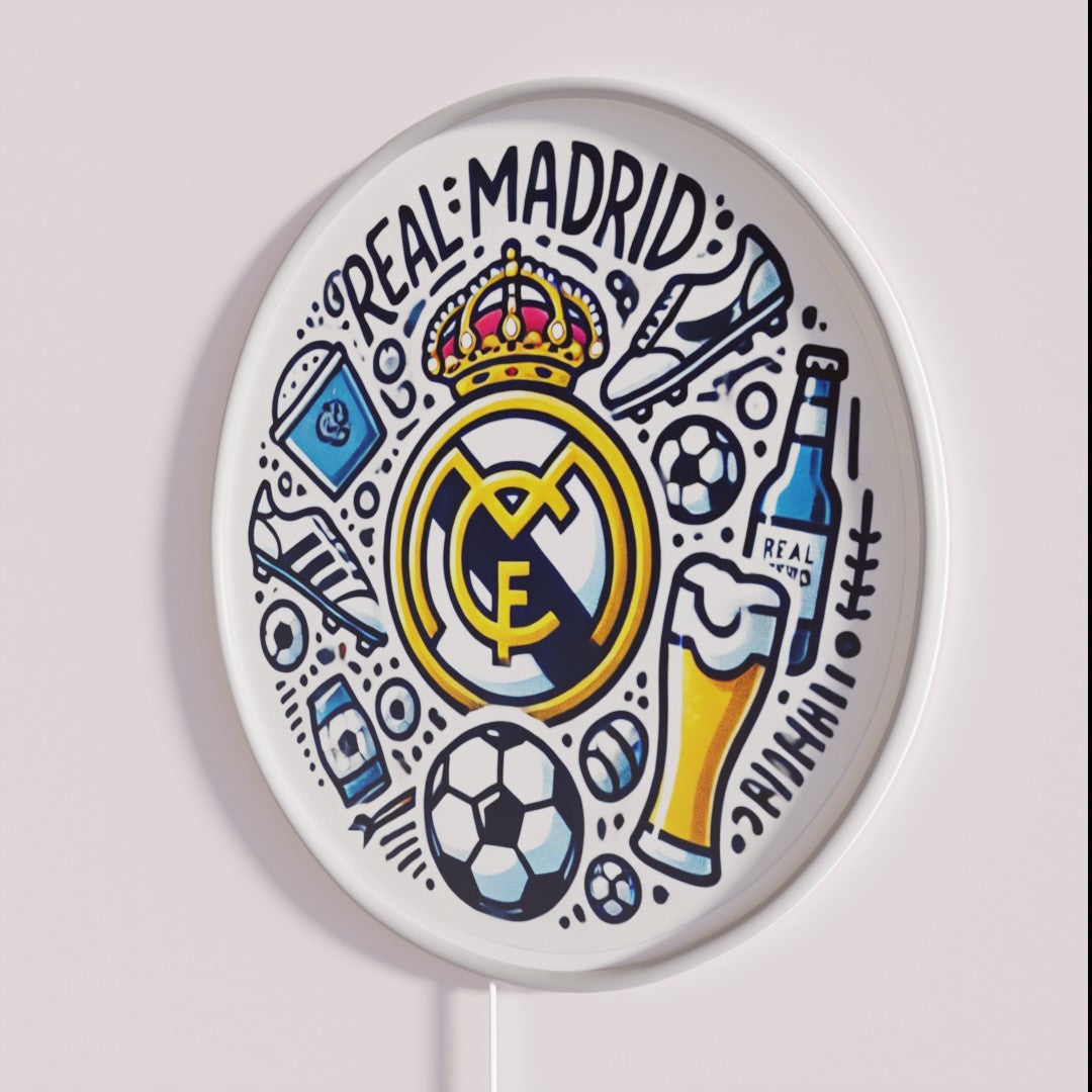 Real Madrid Ultras Soccer Beer Rgb Led Sign – Neon Factory