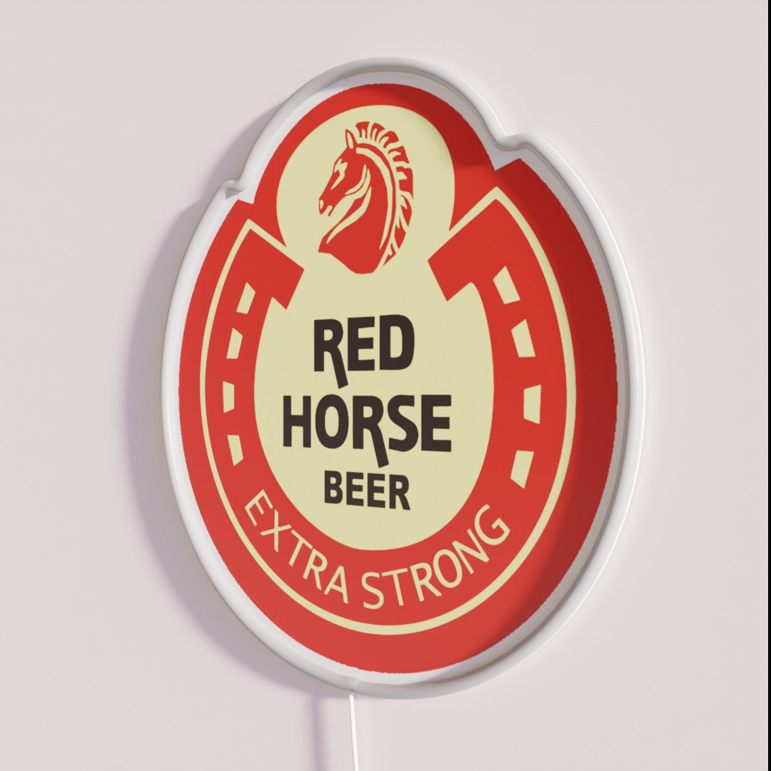 Red Horse Beer Logo Rgb Led Sign – Neon Factory