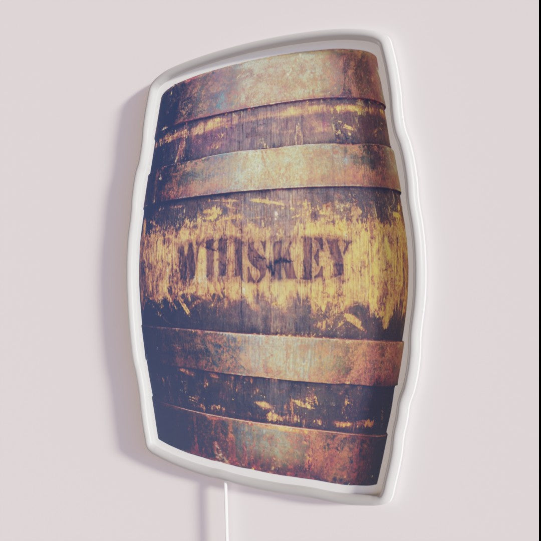 Rustic American Whiskey Barrel Rgb Led Sign – Neon Factory