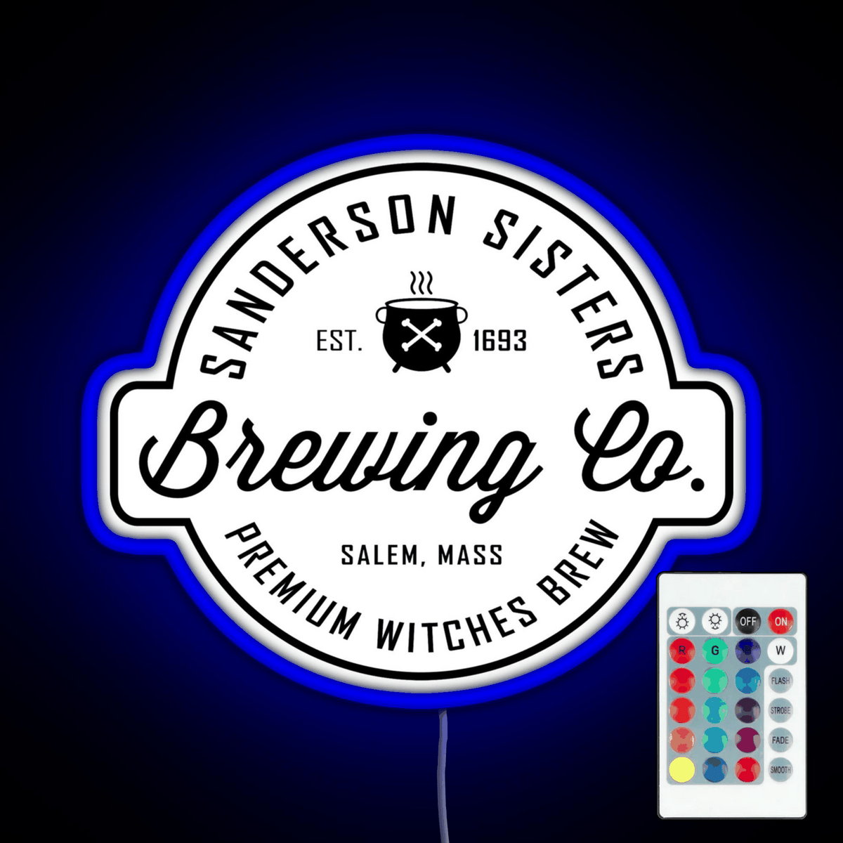 Sanderson Sisters Brewing Co Halloween Hocus Pocus Rgb Neon Sign – Neon ...