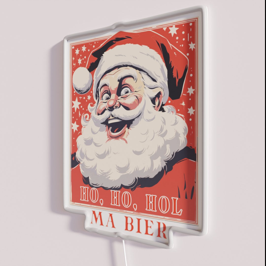 Santa Claus Is Thirsty Rgb Led Sign – Neon Factory