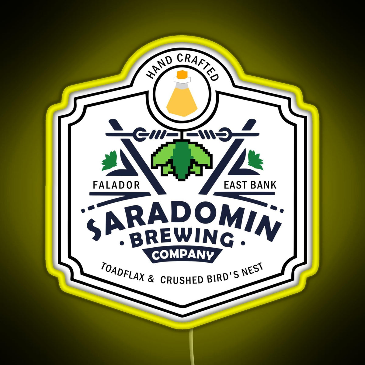 Saradomin Brewing Company OSRS RGB neon sign