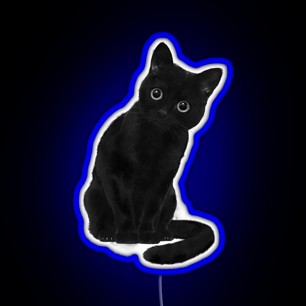 Spooky Cute Cat Rgb Neon Sign – Neon Factory