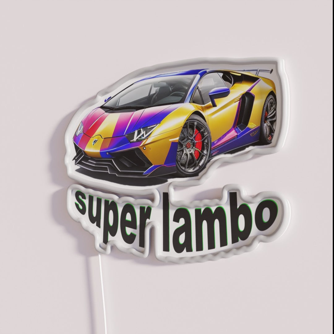 Super Lambo Rgb Led Sign – Neon Factory