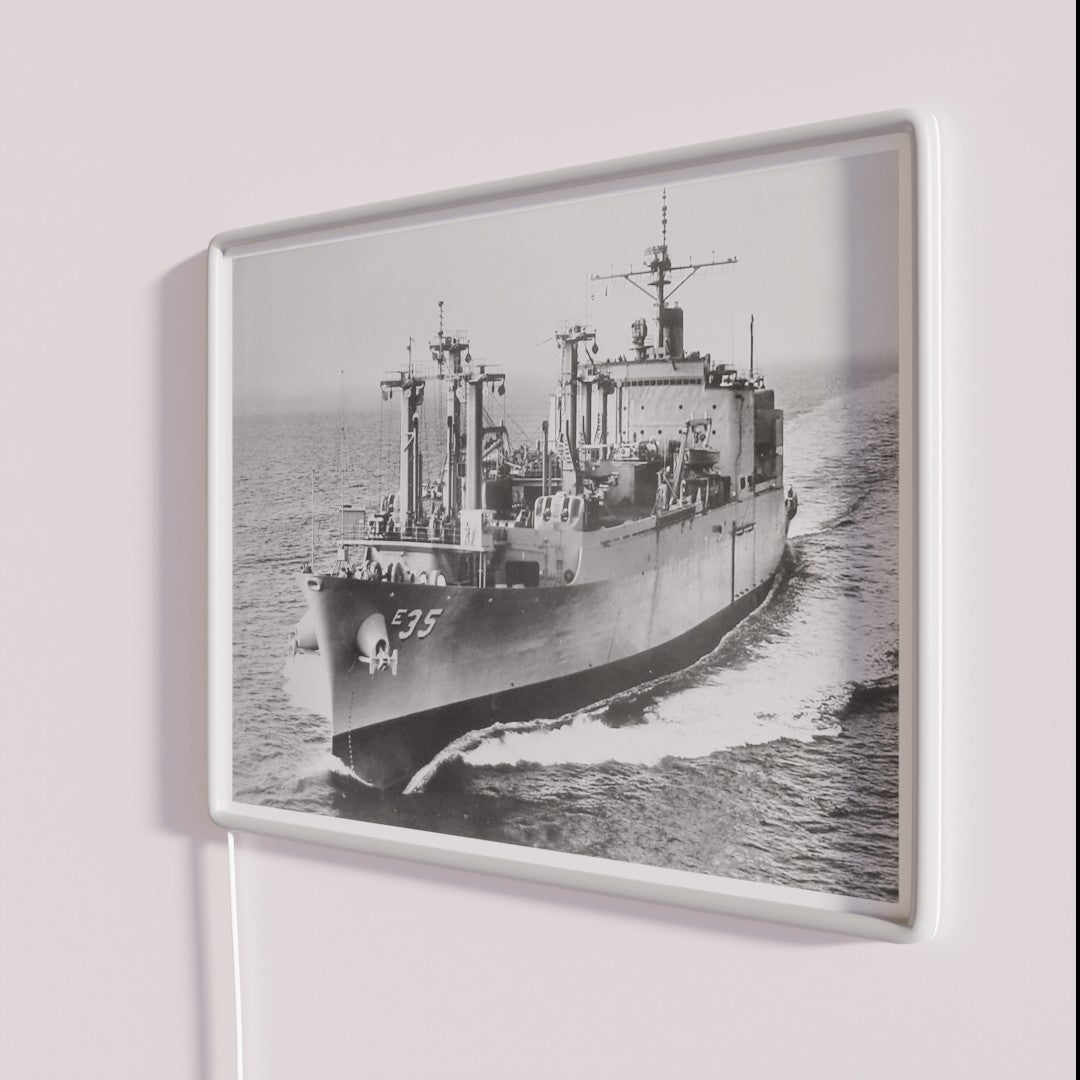 Uss Kiska Ae 35 Ship S Store Rgb Led Sign – Neon Factory