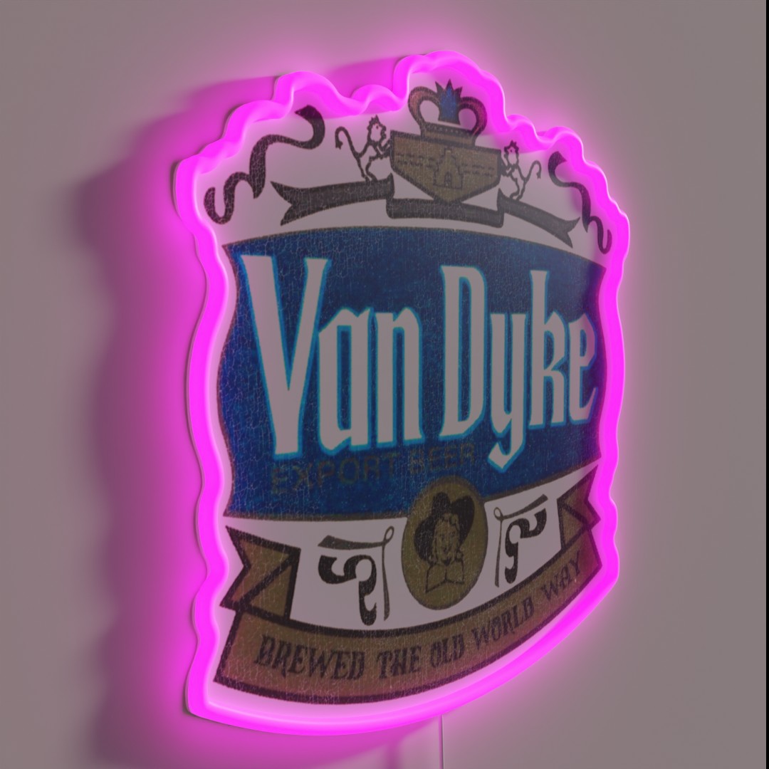 Van Dyke Export Beer Retro Defunct Breweriana Rgb Led Sign – Neon Factory