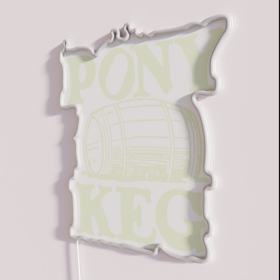 Vintage Pony Keg Rgb Led Sign – Neon Factory