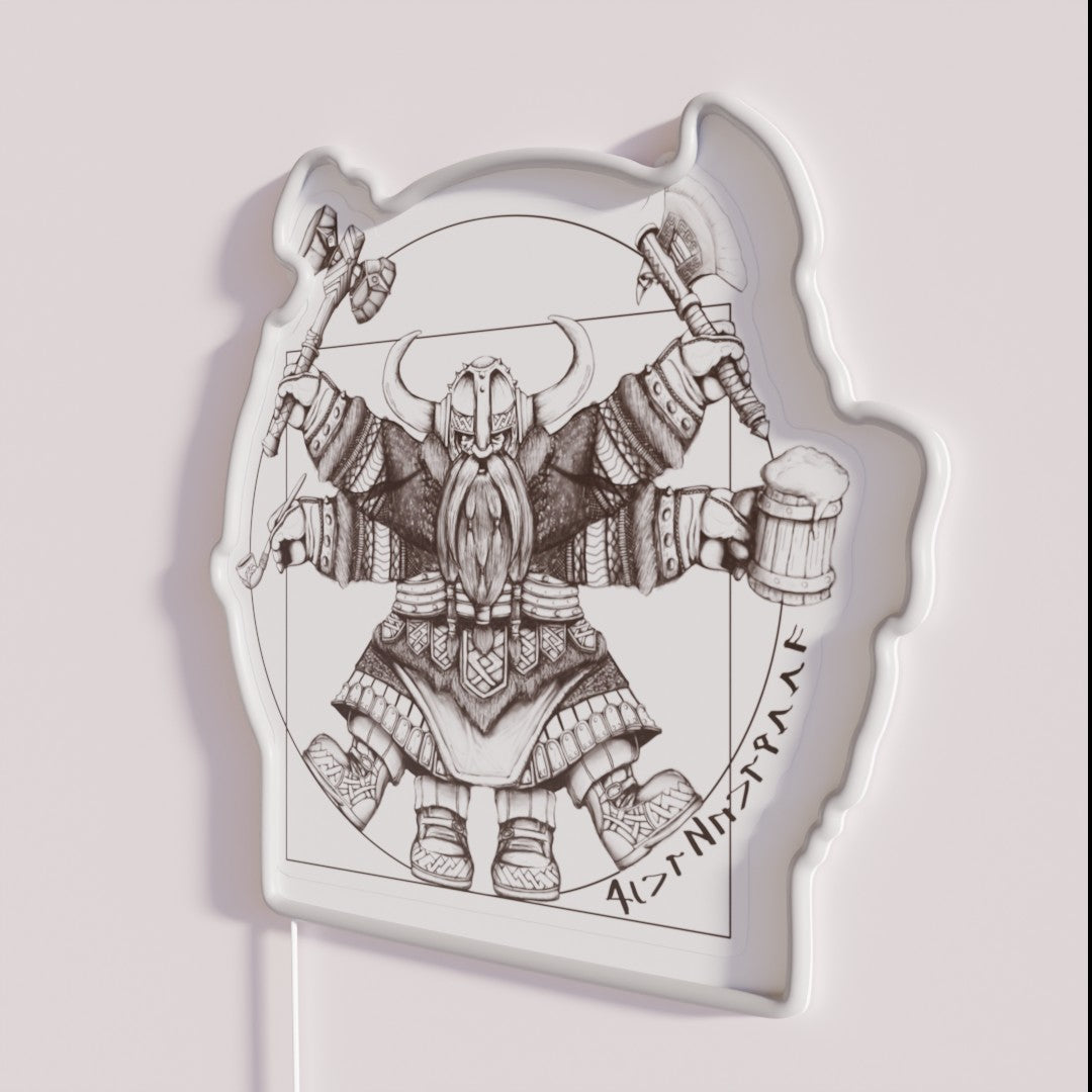 Vitruvian Dwarf Rgb Led Sign – Neon Factory