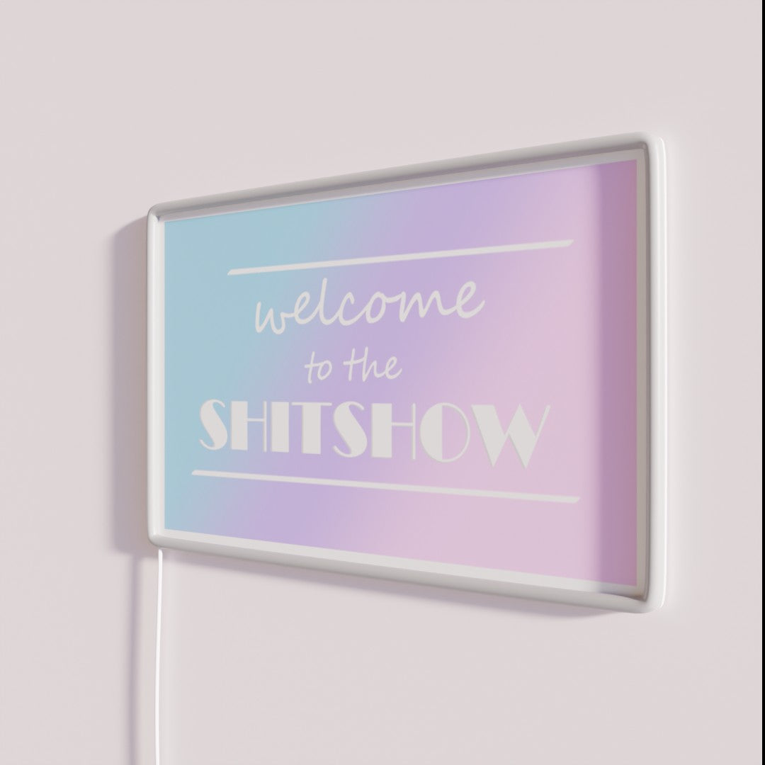 Welcome To The Shitshow Rgb Led Sign – Neon Factory