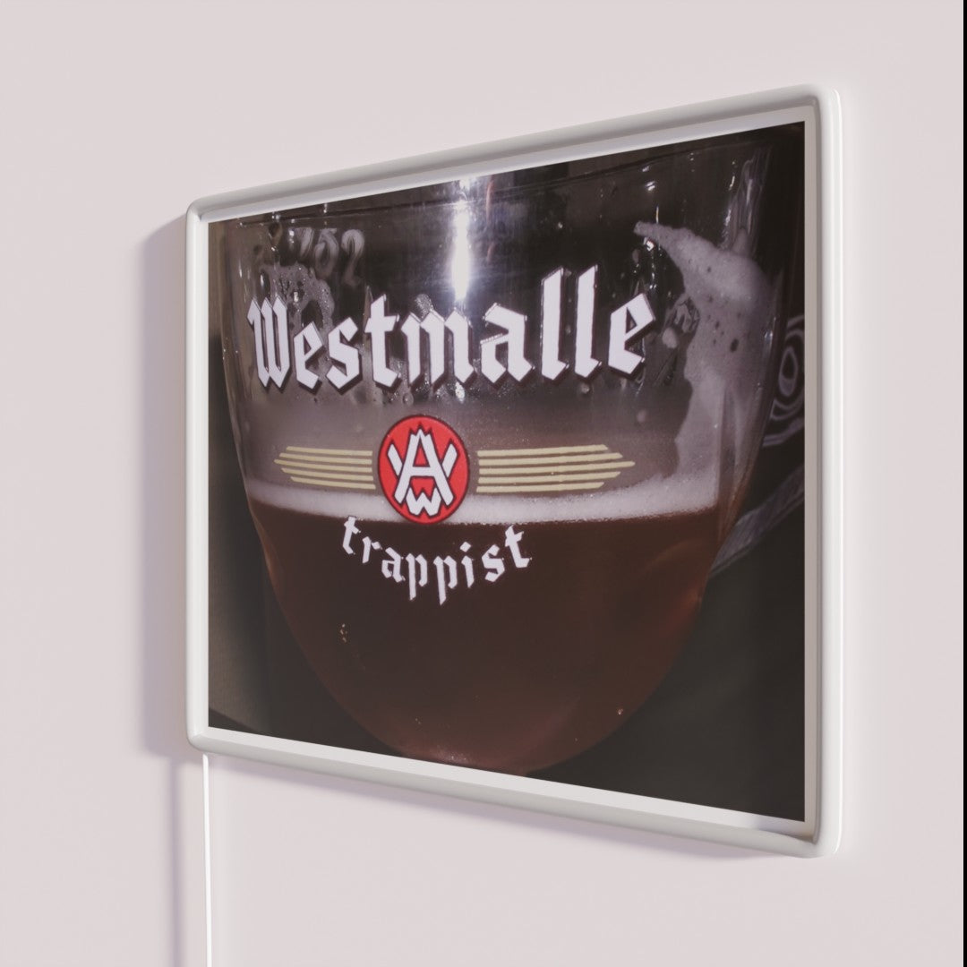 Westmalle Trappist Beer In Glass Rgb Led Sign – Neon Factory
