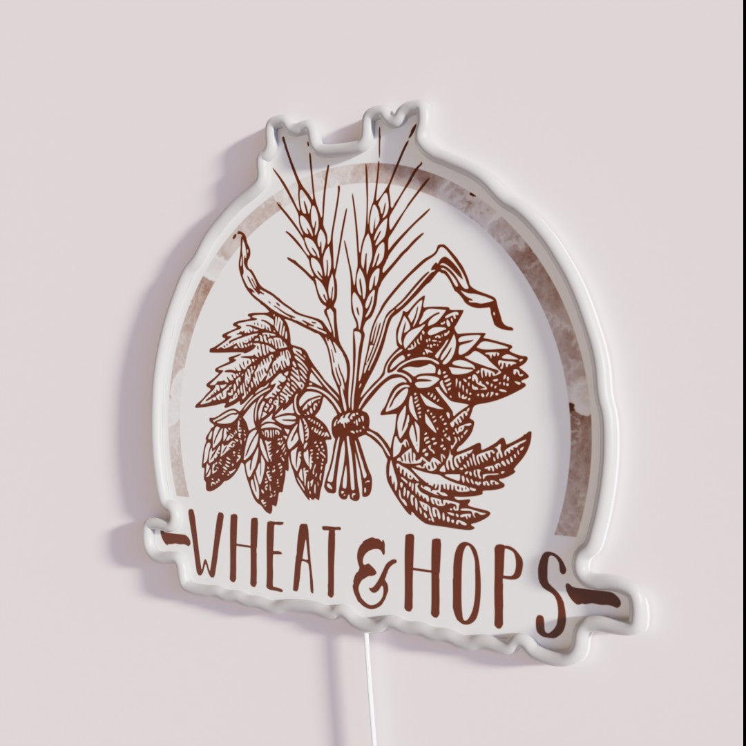 Wheat And Hops Rgb Led Sign – Neon Factory