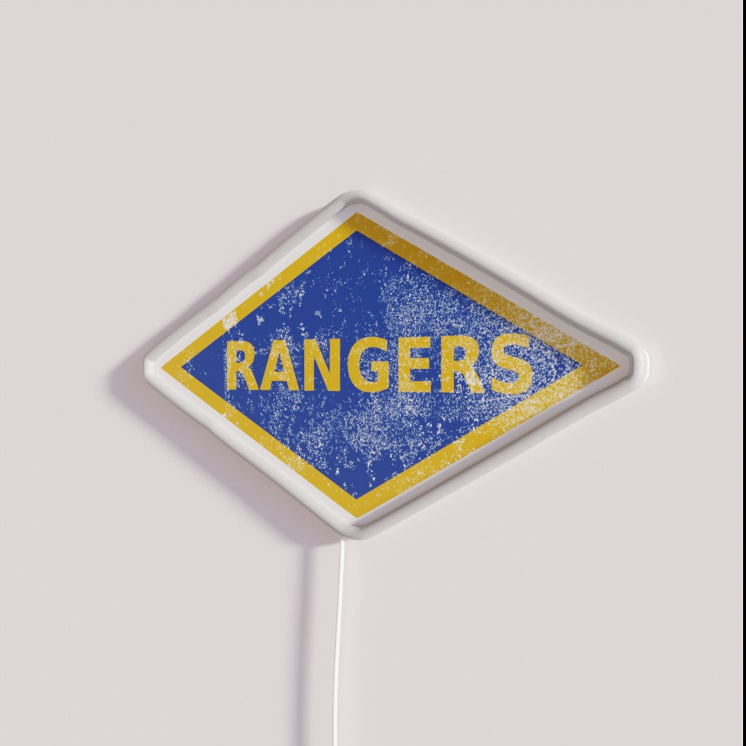 Ww2 Ranger Patch Distressed Rgb Led Sign – Neon Factory