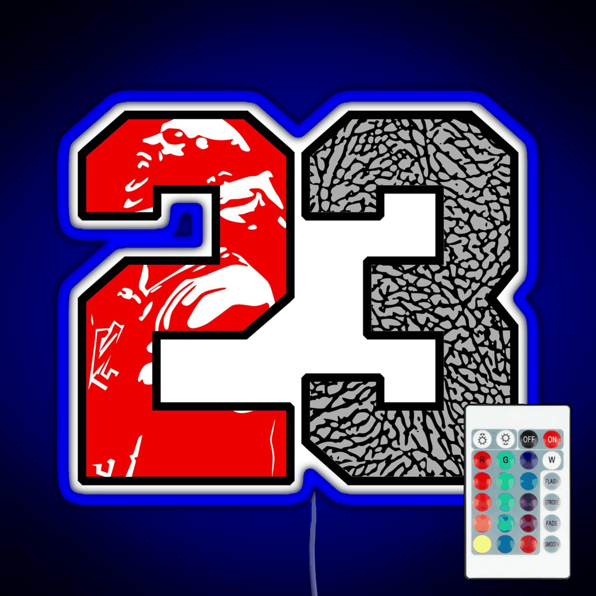 23 Cement RGB neon sign