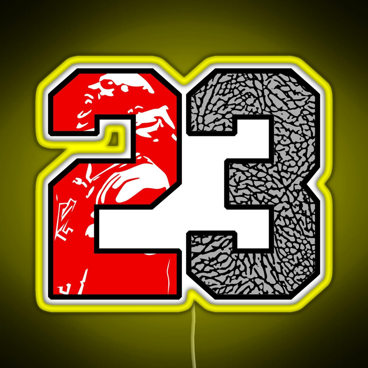 23 Cement RGB neon sign