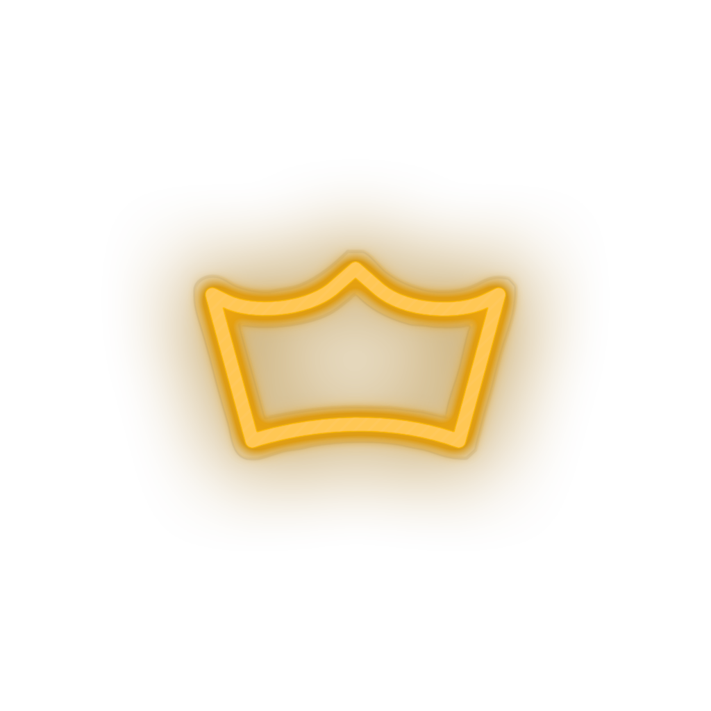 Crown Coin Neon Sign - Crypto Currency Led Neon Decor