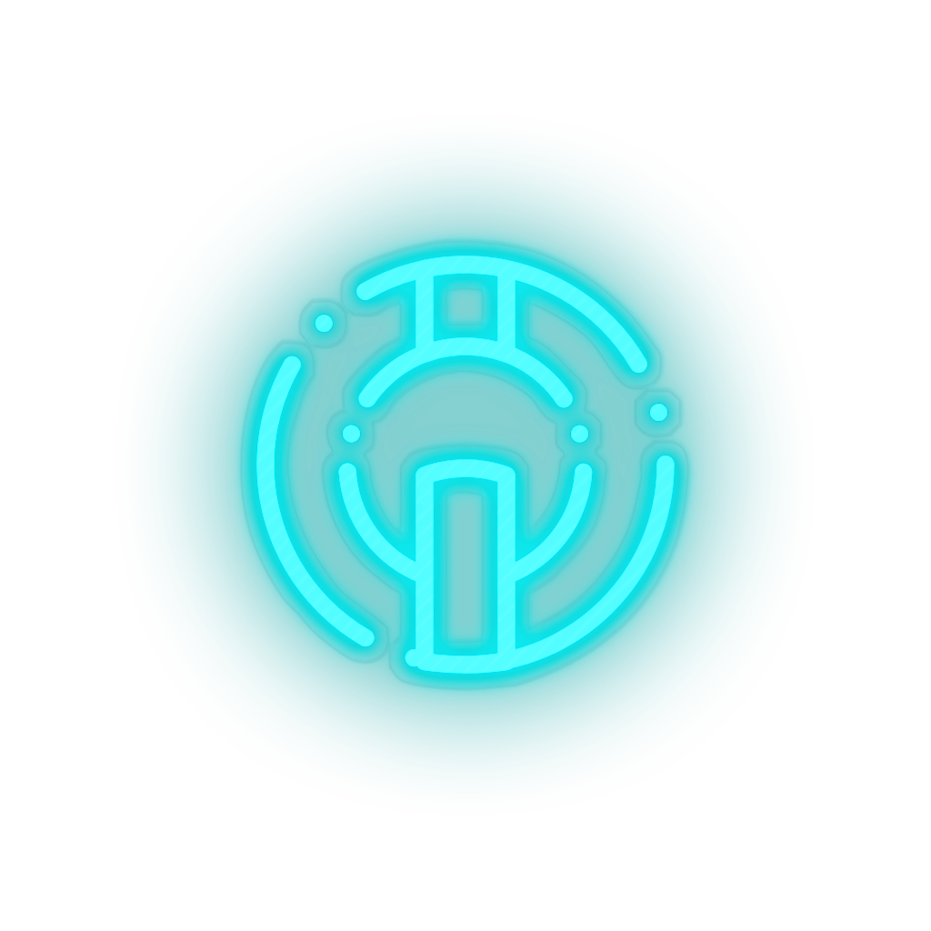 Io Coin Neon Sign - Crypto Currency Led Neon Decor