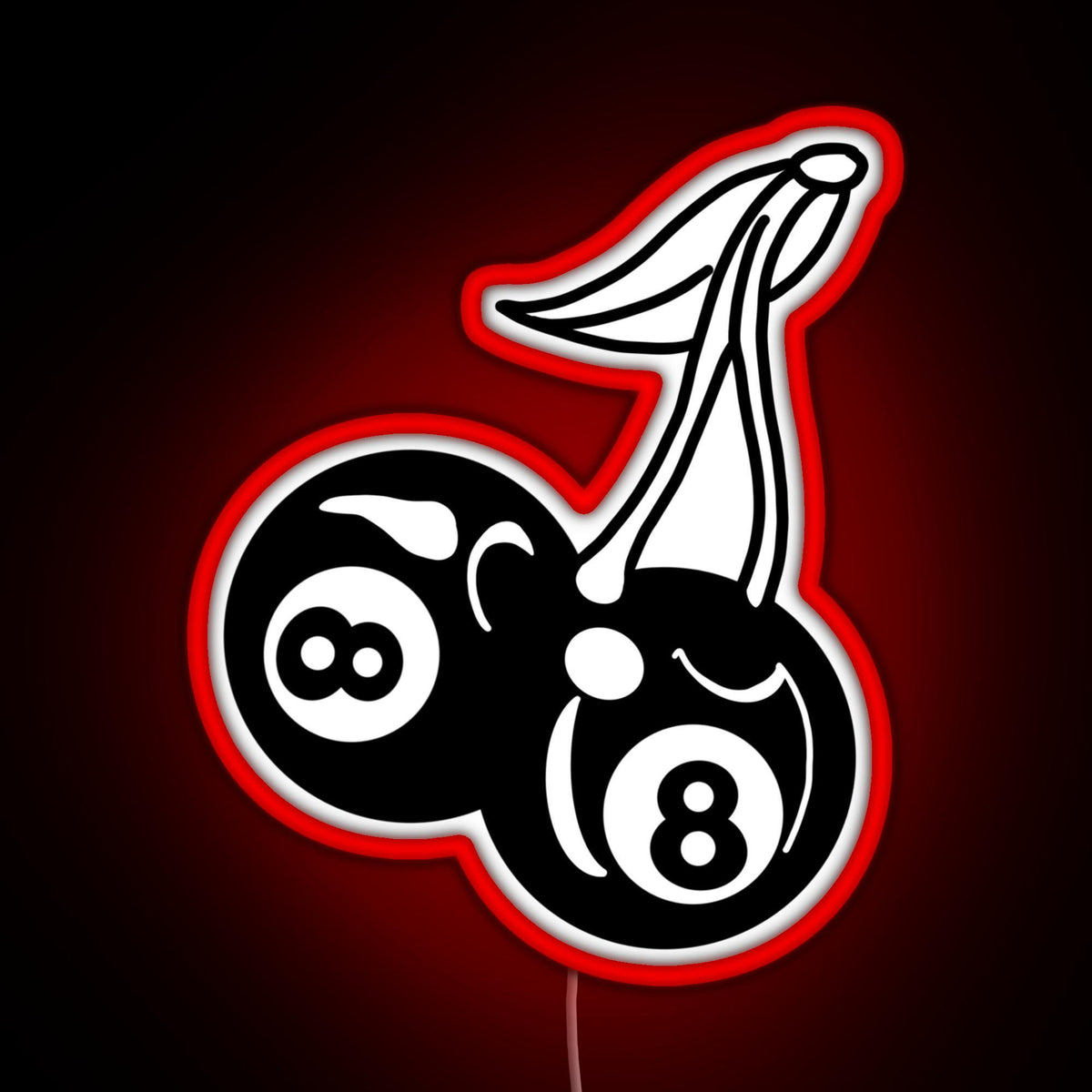 8 BALL CHERRIES RGB neon sign