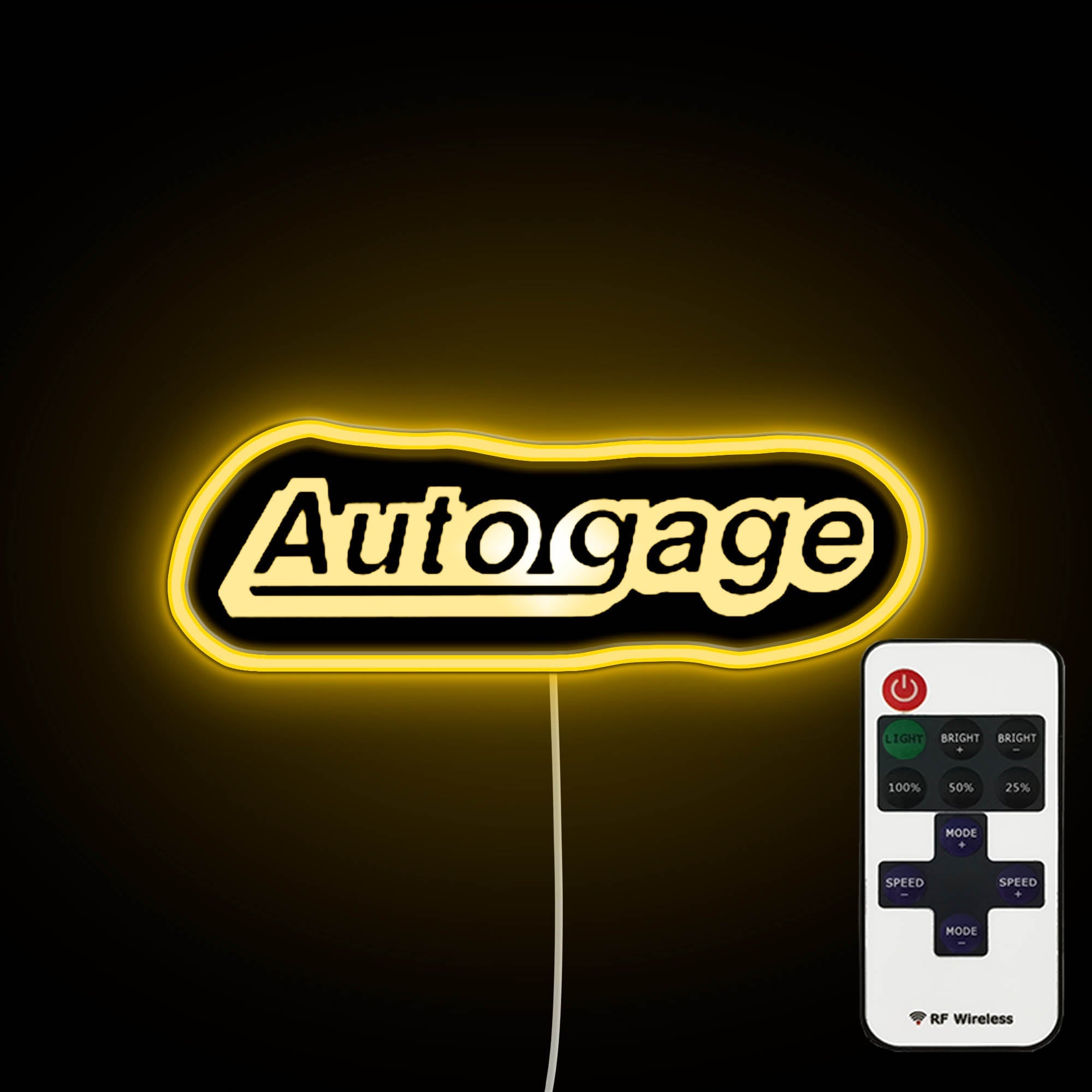 Neon Wall Light - Auto Gage Logo