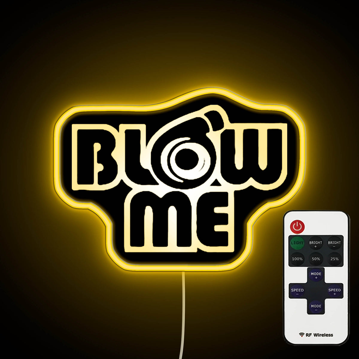 New Blow Me Turbo Neon Wall Light