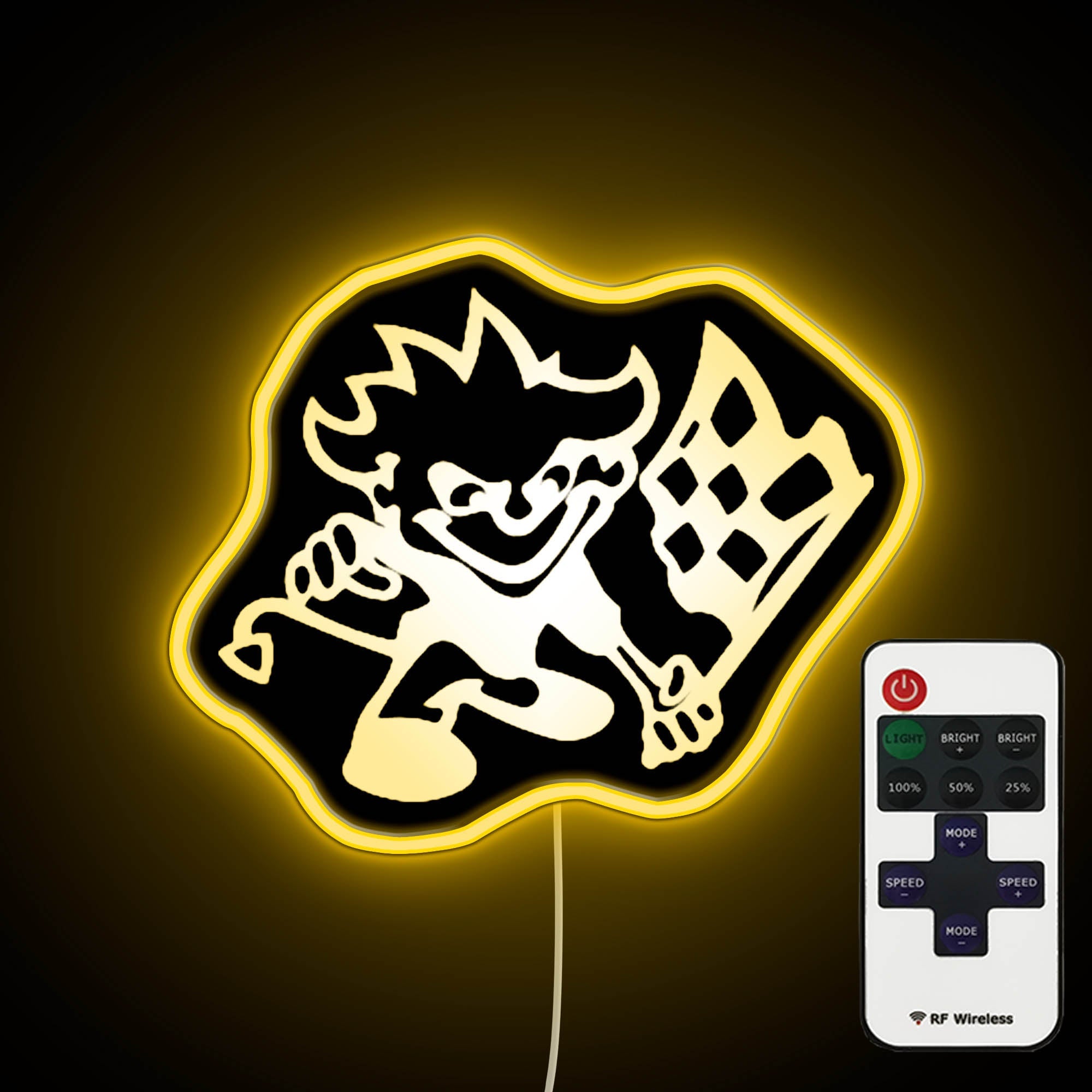 Calvin Checkered Flag Neon Wall Light - Avant-garde Home Lighting