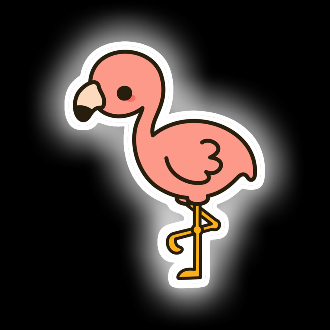 Cute flamingo neon sign