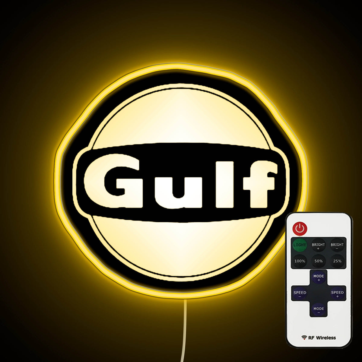 Gulf Logo Neon Wall Light – Neon Factory