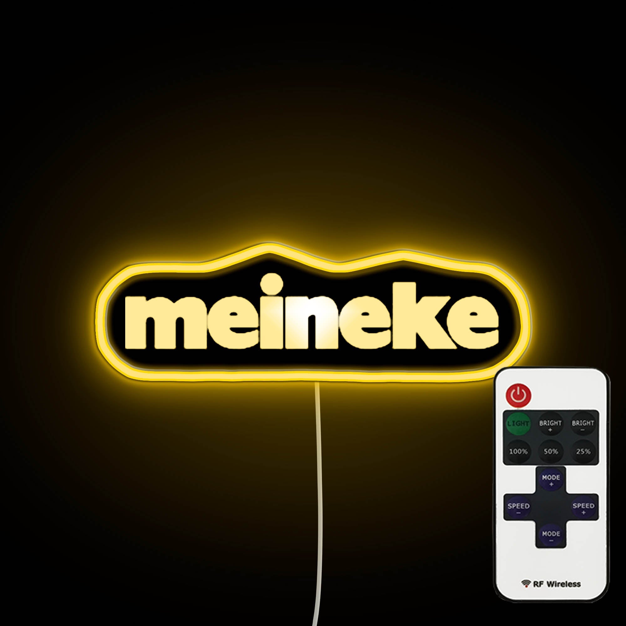 Meineke Logo Neon Wall Light