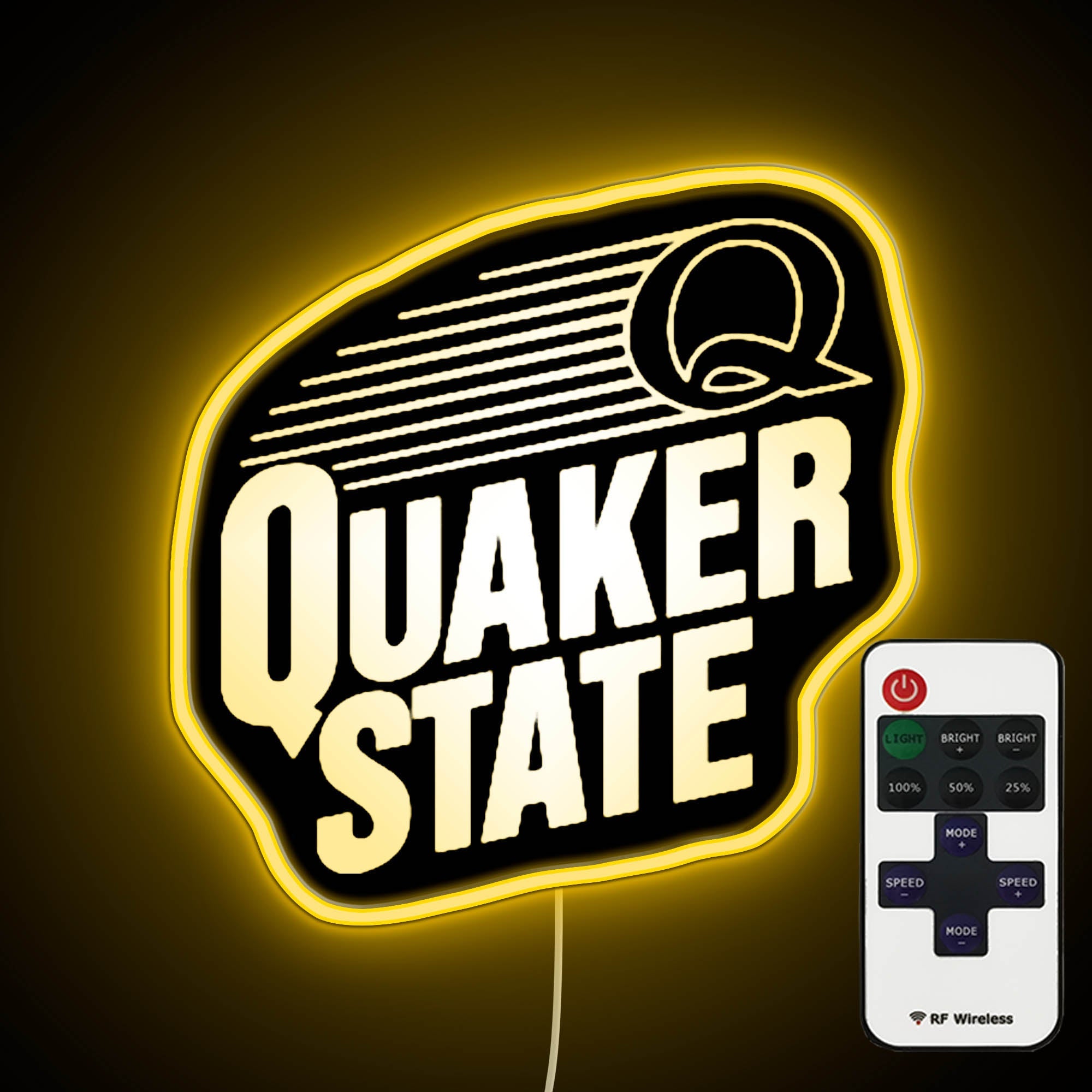 Quaker State Logo Neon Wall Lights